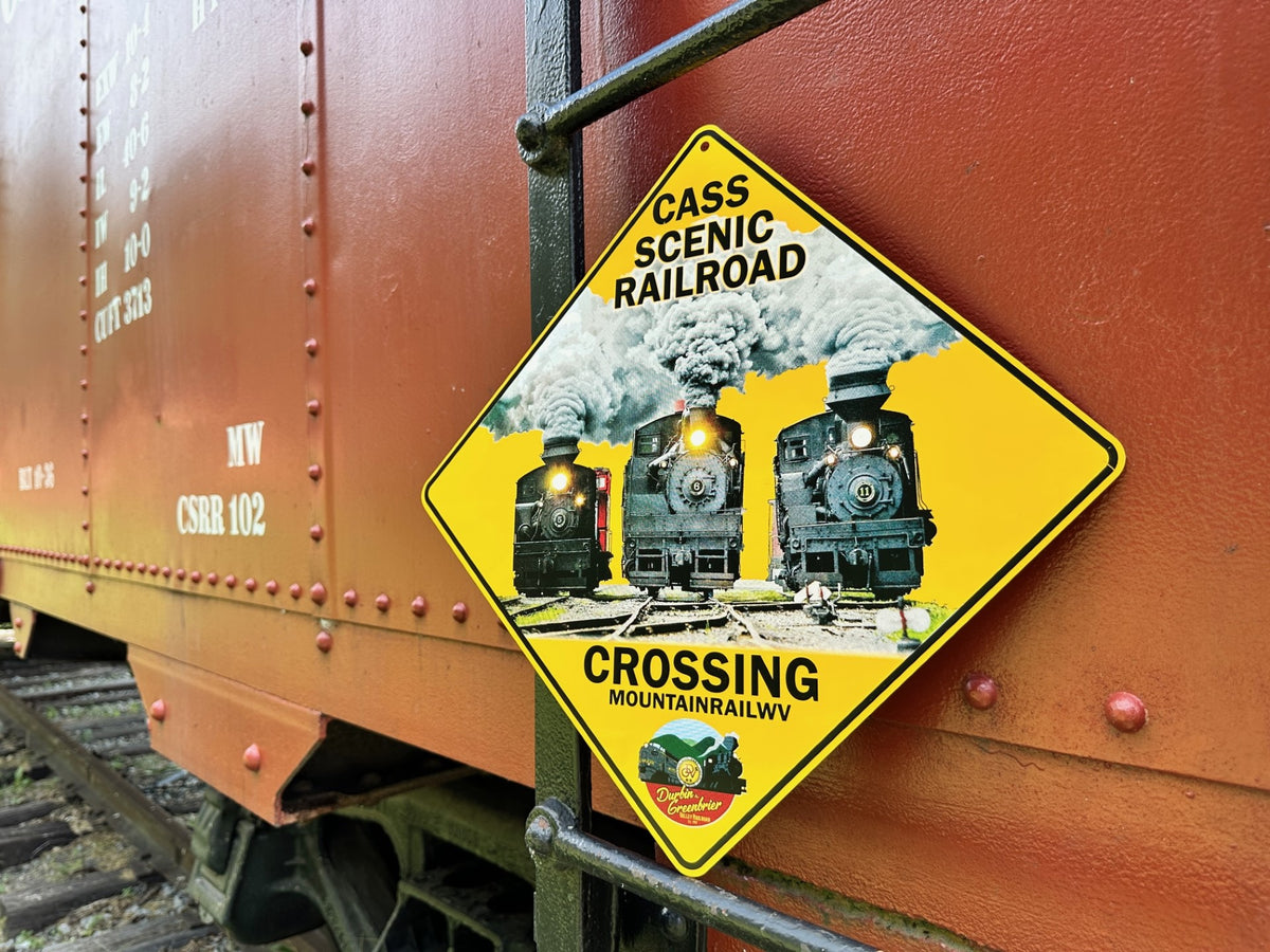 Cass Crossing Metal Sign – Rail & Trail Store